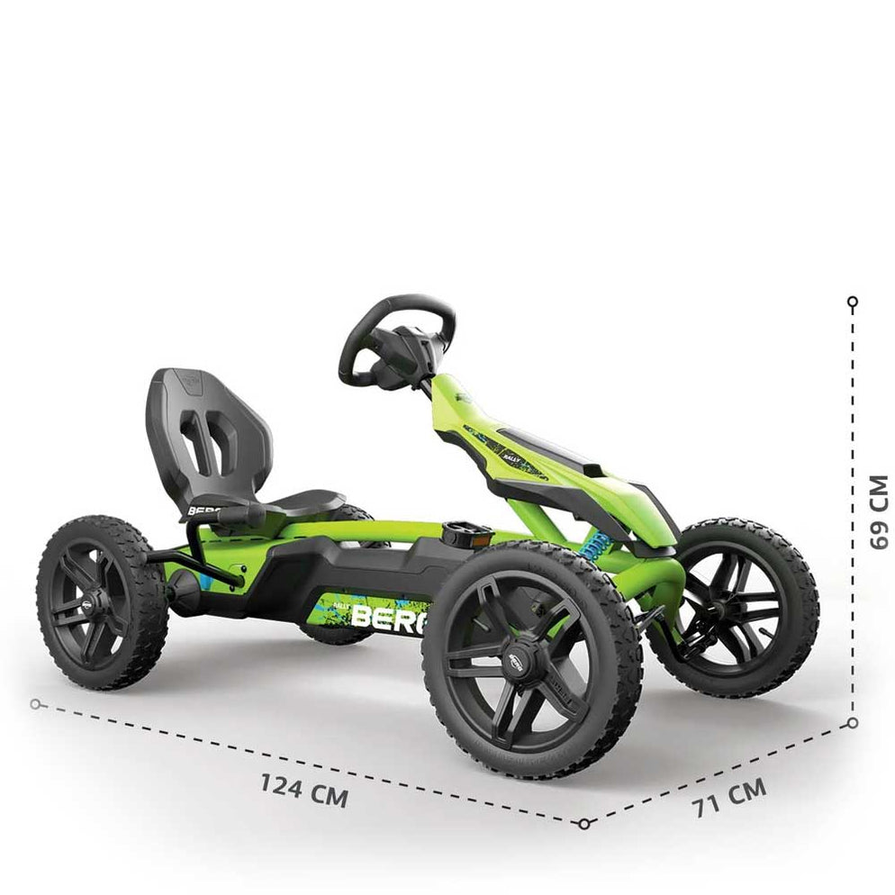 Berg Rally Kids Pedal Powered Go Kart | DRT Green — PedalKartsAU