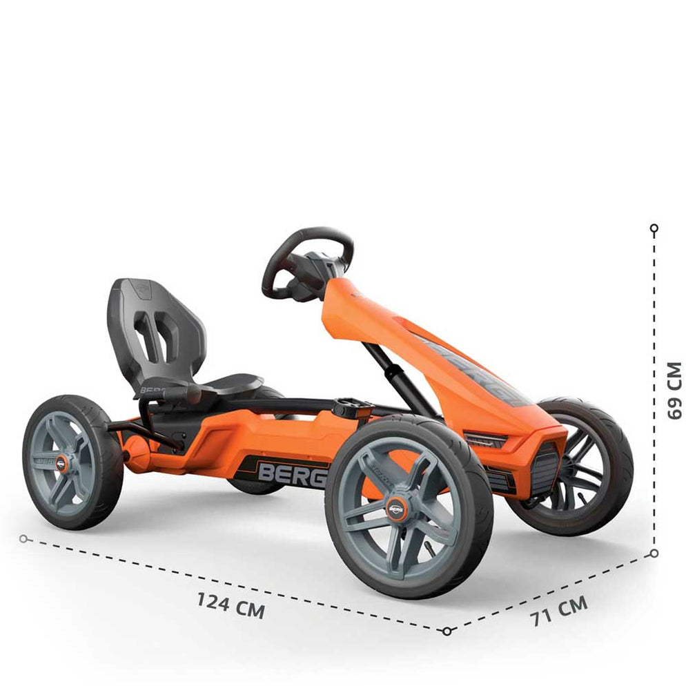 Berg Rally Kids Pedal Powered Go Kart | NRG Orange/Black — PedalKartsAU