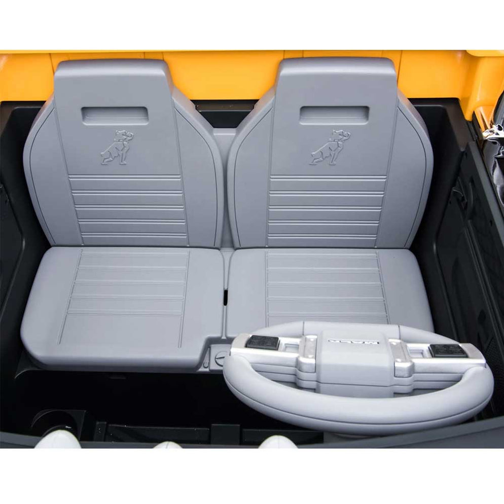 MACK Truck Officially Licensed Kids Ride On Electric Car | Blue/Yellow ...