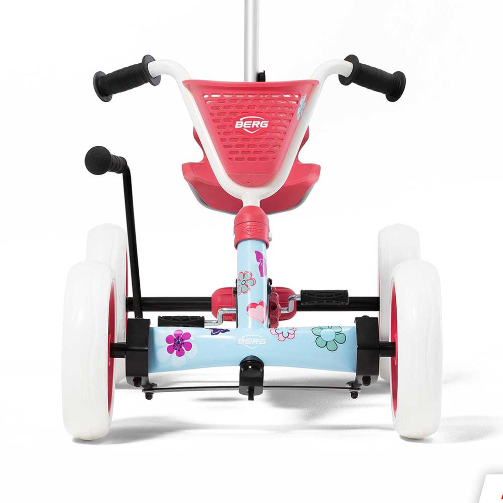 Berg Buzzy 2-in-1 Kids Push & Pedal Powered Go Kart with Basket & Stic ...